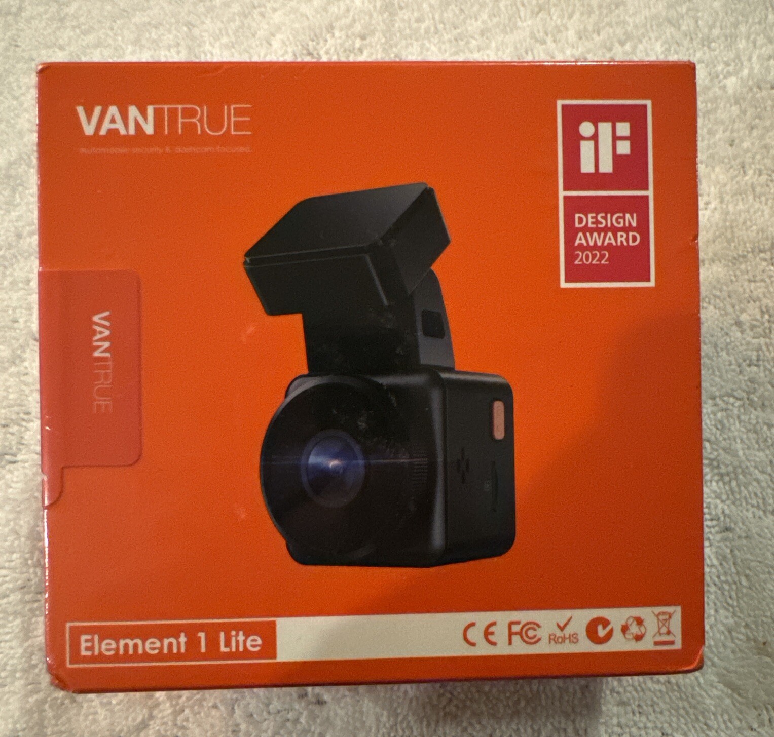 Vantrue Element 1 Lite Dash Cam Camera New In Sealed Package. | eBay