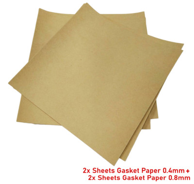 Gasket Paper Sheets Oil & Water Resistant (2X 0.4mm And 2X 0.8mm) 25Cm ...