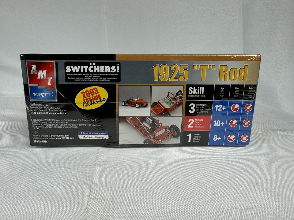 AMT ERTL 1925 “T” Rod 2003 Toy Fair Exclusive #38018 1:25 Scale Model ...