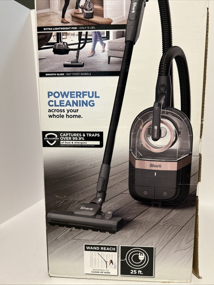 Shark Canister Bagless Corded Vacuum Brand New CV101 622356582193| eBay