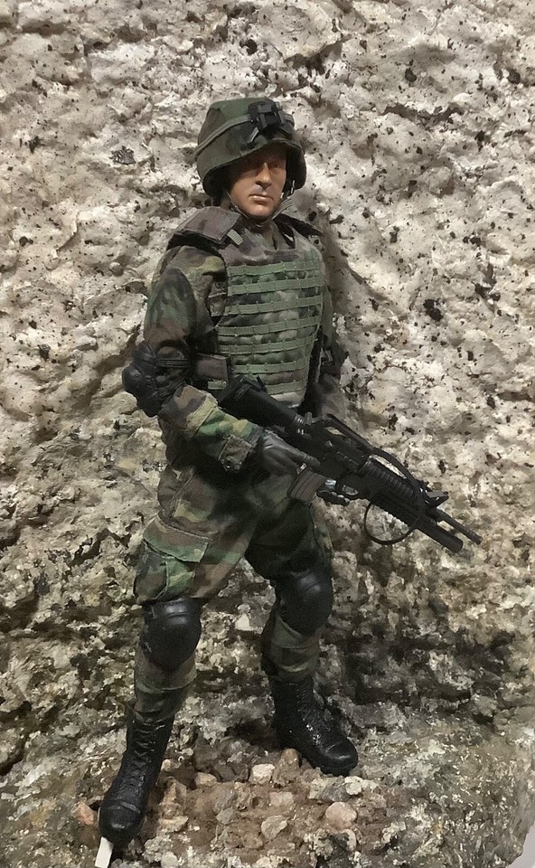 1/6 Modern US Woodland Camo 75th Ranger Grenadier w/M-4/203 Launcher ...