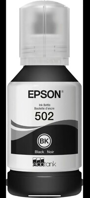 Epson 502 EcoTank Ink Black Ultra High Capacity Bottle 127 ml Genuine ...