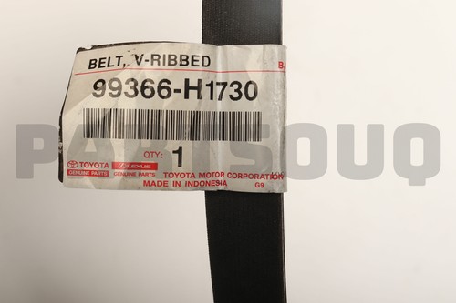 99366H1730 Genuine Toyota BELT, V(FOR FAN & ALTERNATOR) 99366-H1730 | eBay