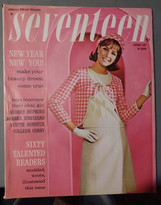 VTG SEVENTEEN Magazine January 1965 Teen Girls Beauty Fashion | eBay