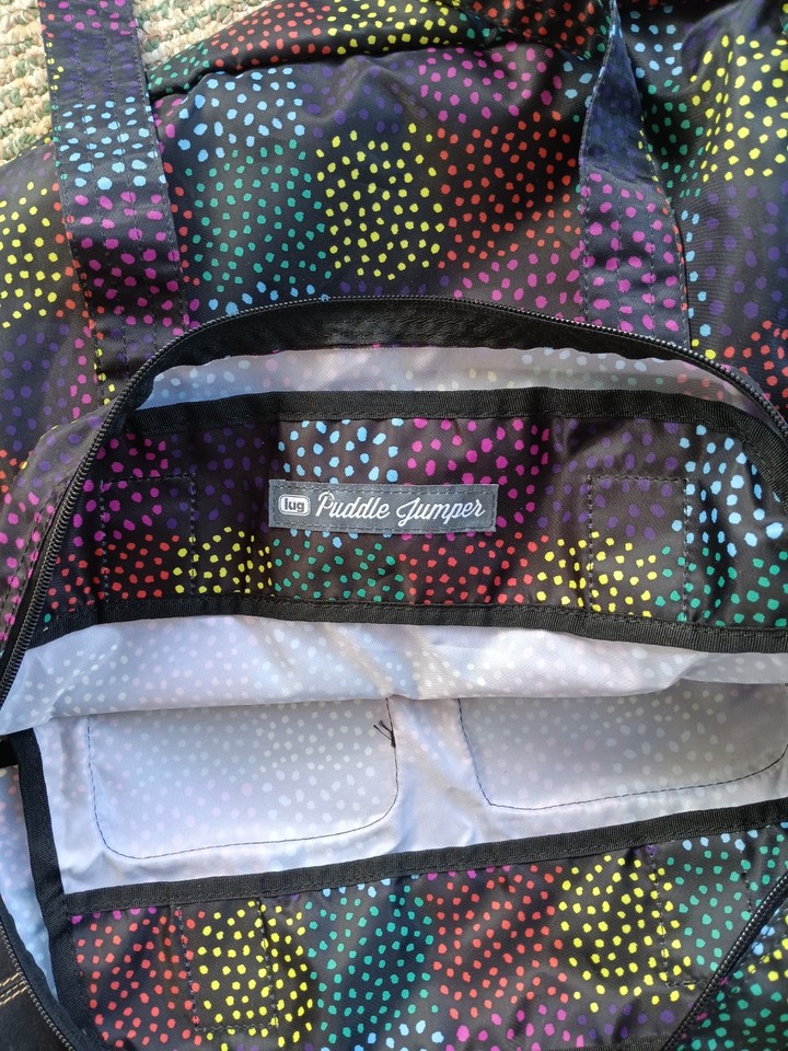 LUG Brand Multicolor Puddle Jumper Folds Flat Travel and Packable | eBay