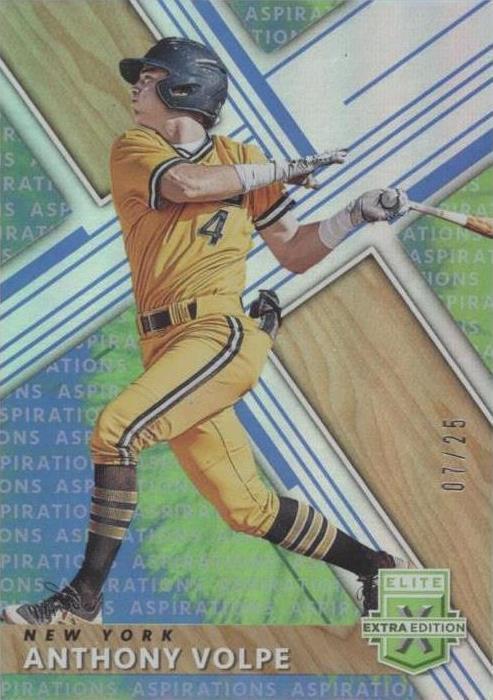 2019 Panini Elite Extra Edition - Anthony Volpe #30 Aspirations Tie-Dye ...