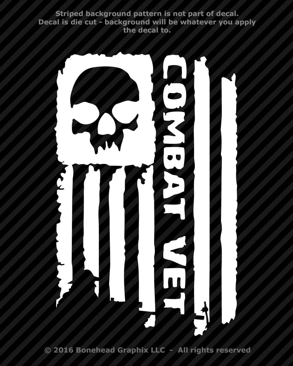Military Skull Vinyl Decal