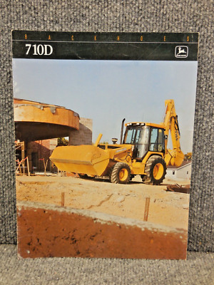 Original John Deere 710D 710 D Backhoe Loader Dealership Brochure | eBay
