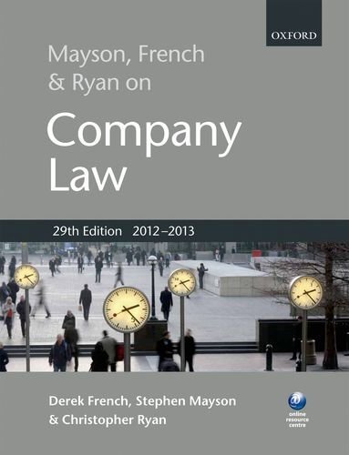 Mayson, French & Ryan on Company Law By Derek French, Stephen Ma ...