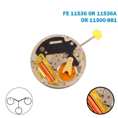 Vintage FEBA Fe 11536or 11536A or 11500-881 Swiss Quartz Movement ...