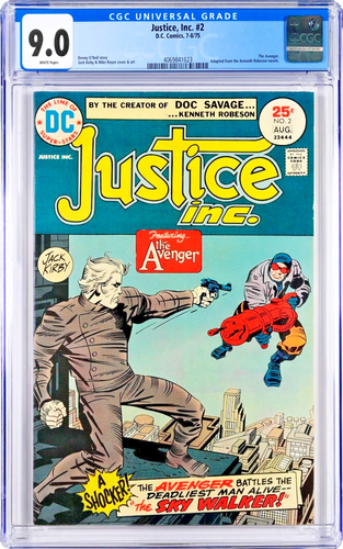 Justice, Inc. #2 CGC 9.0 (Aug 1975, DC) Jack Kirby Mike Royer Cover ...