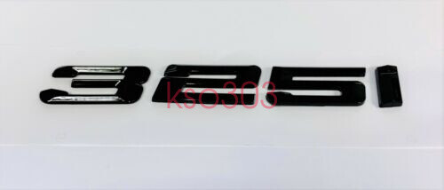 BLACK 325I FIT BMW 325 REAR TRUNK NAMEPLATE EMBLEM BADGE NUMBERS DECAL ...