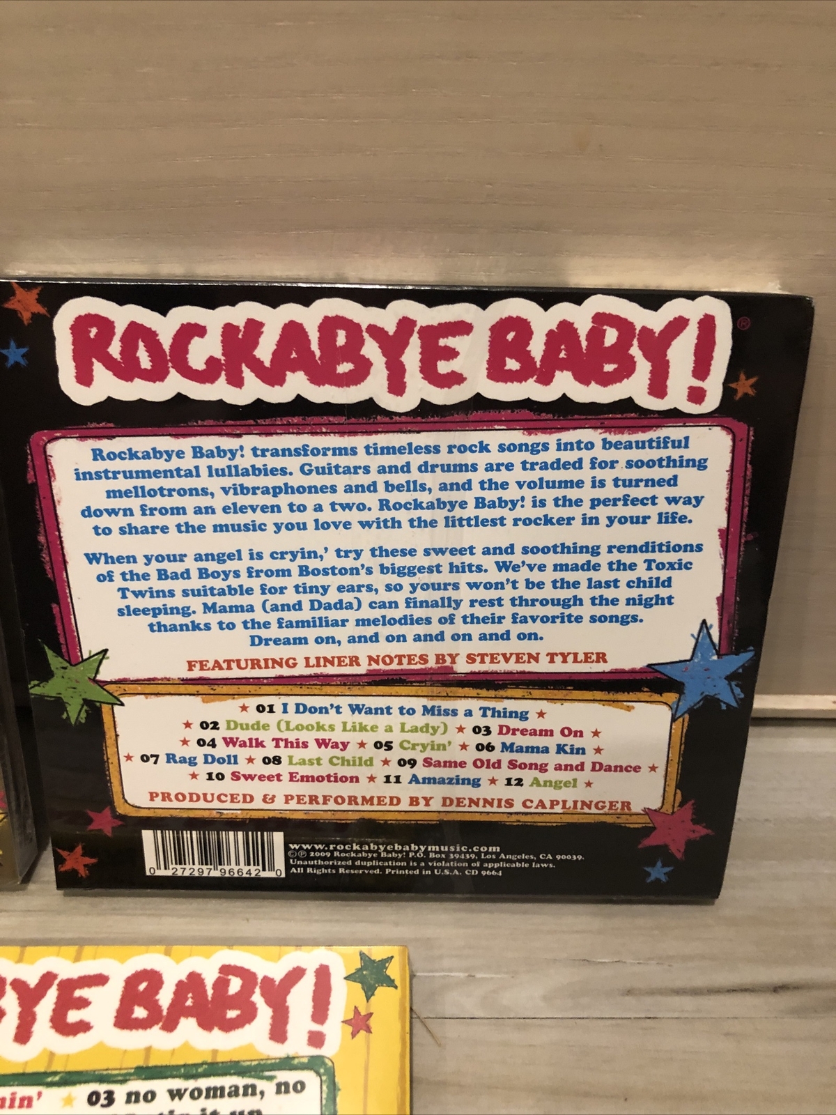 Rockabye Baby! LOT of 3 Lullaby Renditions of Aerosmith, Bob Marley ...