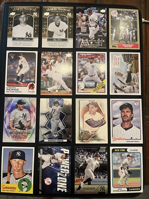 New York Yankees Baseball Cards Lot (16 Cards) | eBay