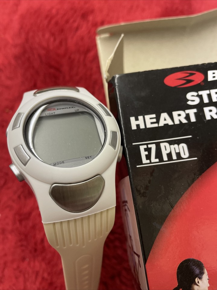 Bowflex Strapless Heart Rate Monitor EZ Pro White New Water Resistant ...