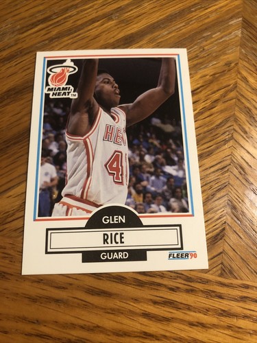 1990 Fleer Glen Rice RC Rookie #101 Miami Heat | eBay