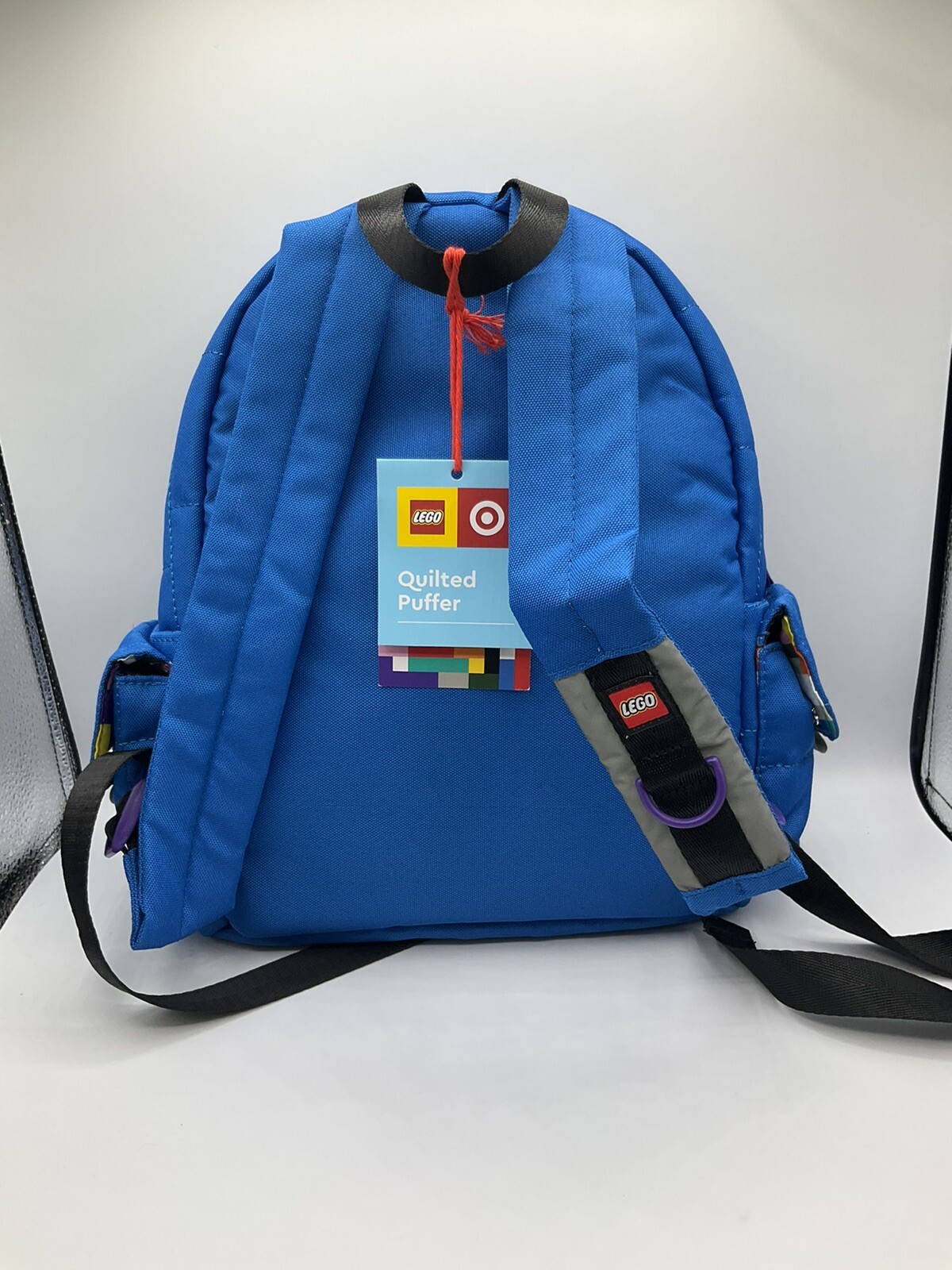Lego+X+Target+Blue+Quilted+Puffer+Bag+Backpack+Bookbag+Limited+Edition ...
