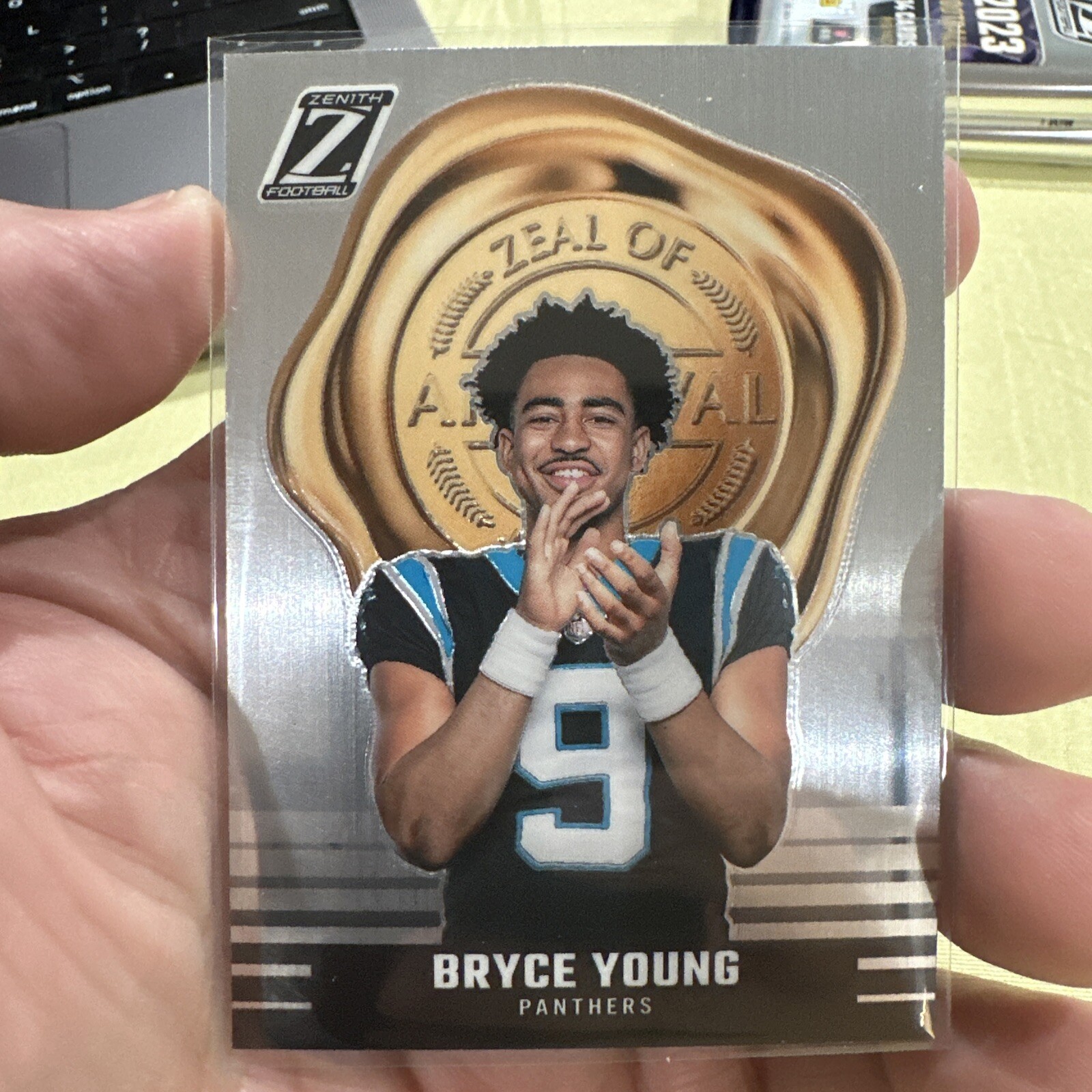 2023 Panini Zenith Bryce Young Zeal Of Approval Silver RC Panthers #23 ...