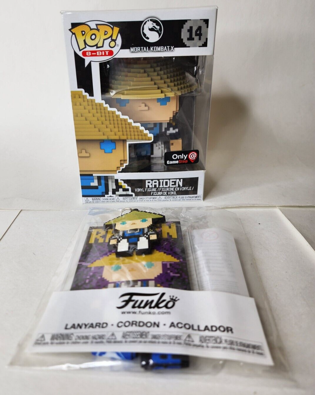 Funko Pop! 8-Bit Mortal Kombat Raiden Gamestop Exclusive w/Funko ...