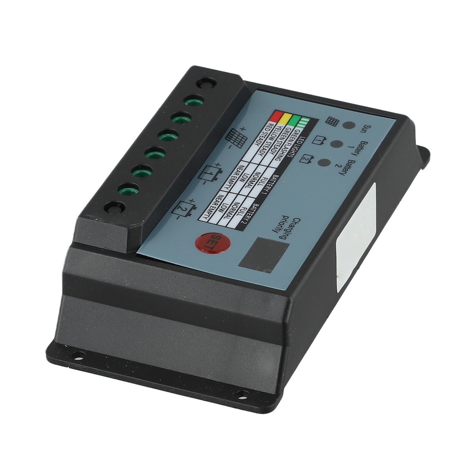 10A 20A 30A Dual Battery Solar Controller with LCD Display for User ...