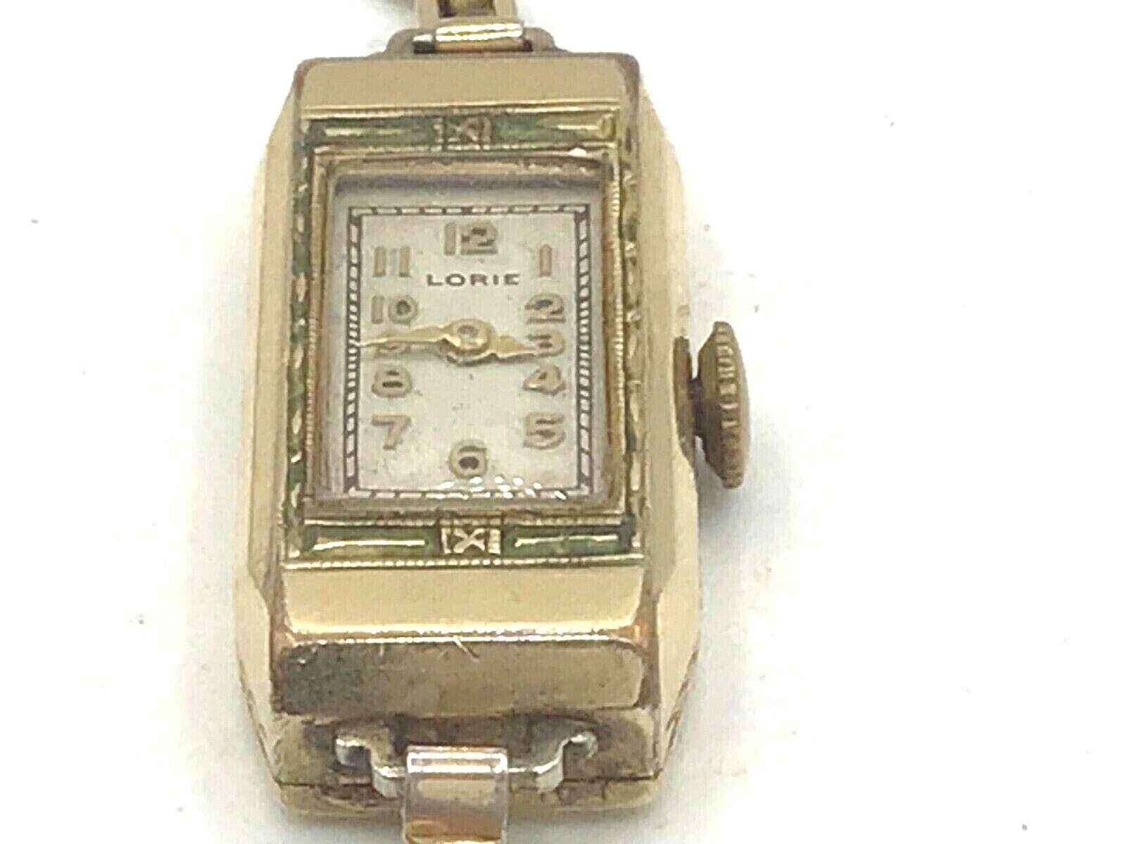 1920's Art Deco 12K GF Swiss LORIE Ladies Watch - wor… - Gem