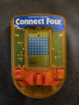 Milton Bradley MB CONNECT FOUR 4 Electronic Handheld Travel Game 1995 ...