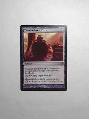 MISPRINT | MISCUT MTG Thousand-Year Elixir Commander 2013 Regular | eBay