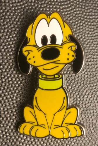 Disney Pin 102836 Pluto Big Head Art cutie cute sitting dog collar from ...