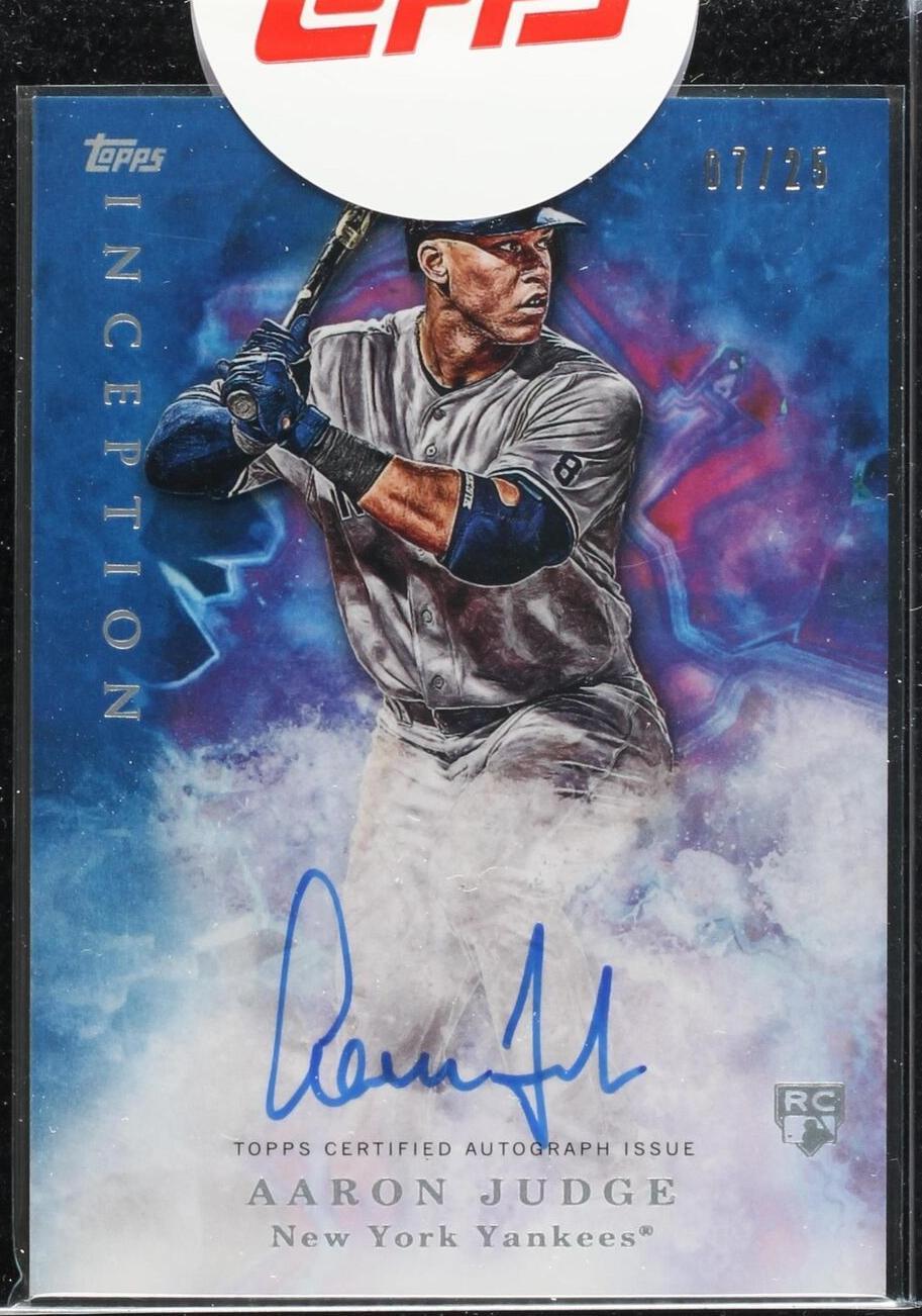 2017 Topps Inception - Rookie Autographs Aaron Judge #112 Blue /25 (AU ...