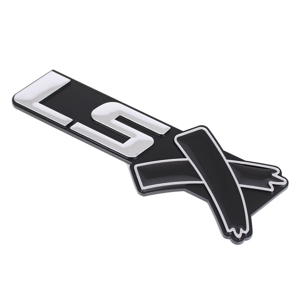1x Car Body 3D Black Silver LSX Emblem Fender Tailgate Badge Sticker | eBay