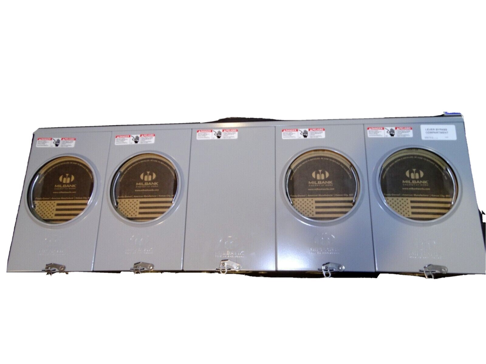 Milbank 4-Gang U3764-XL Meter Socket 125amp per pos 1 Lever Bypass ...