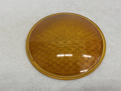 Kopp Glass GE Traffic Signal Light Lens 8 3/8" Solid Yellow Amber | eBay