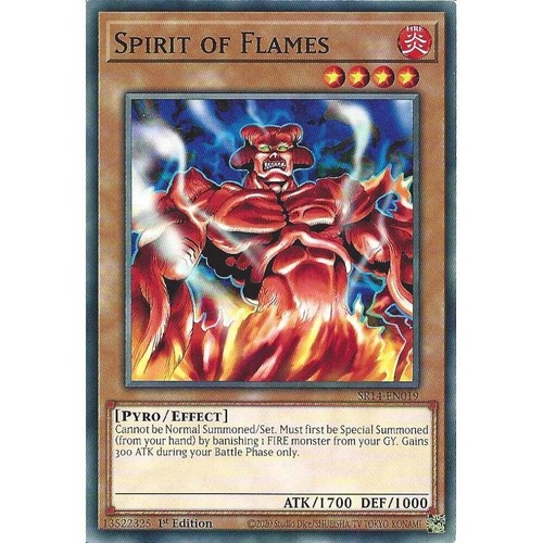SR14-EN019 Spirit of Flames : Common Card : 1st Edition : YuGiOh TCG ...
