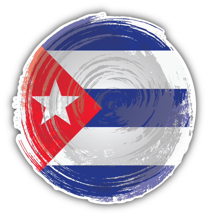 Cuba Grunge Flag Car Bumper Sticker Decal 5'' x 5'' | eBay UK
