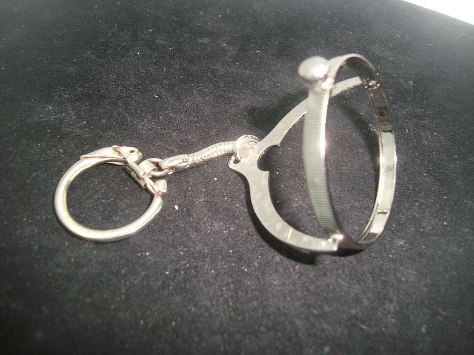 Morgan Peace SILVER DOLLAR Coin Holder Bezel Silver Plated SPINNER Key ...