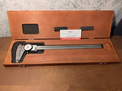 STARRETT 12 Inch DIAL CALIPER NO 120 w/ CASE - AMERICAN MADE - Barely ...