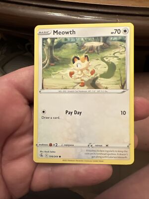 POKEMON Trading Card Basic meowth HP70 199/264 | eBay