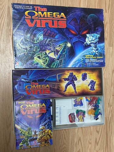 1992 THE OMEGA VIRUS Talking Electronic BOARDGAME Game 100% Complete ...