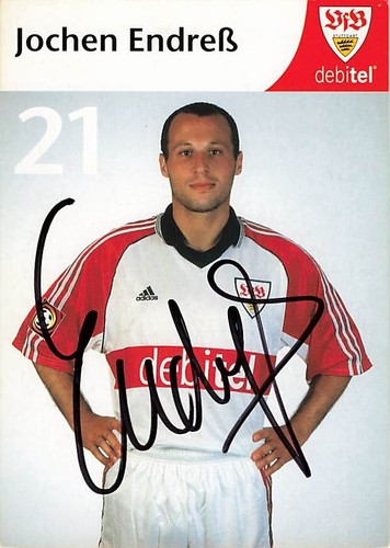 Jochen Endreß UH VfB Stuttgart 1999-00 Autogrammkarte original signiert ...