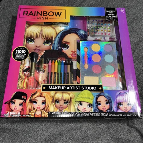 Rainbow High Makeup Artist Studio, 100+ stencils stickers designs ...