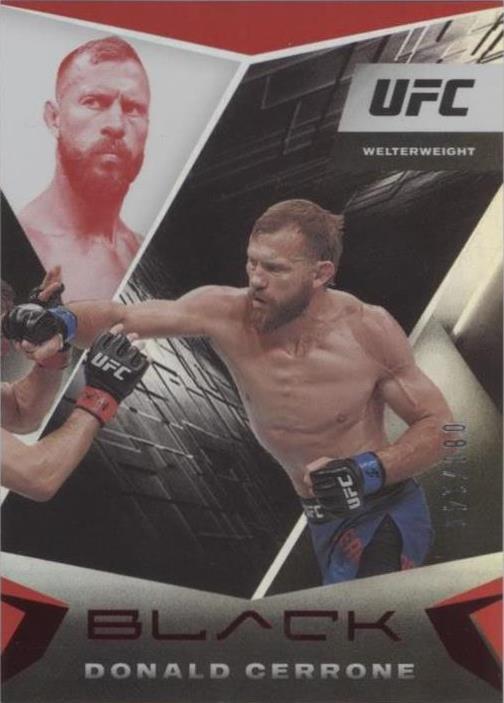 2021 Panini Chronicles UFC - Panini Black Donald Cerrone #117 Red /149 ...