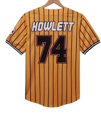 Marvel Wolverine 74 Howlett Botton Up Gold w Black Stripe Baseball ...