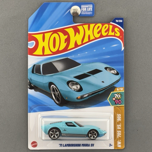 Hot Wheels '71 Lamborghini Miura SV Turquoise Dollar Tree Exclusive ...