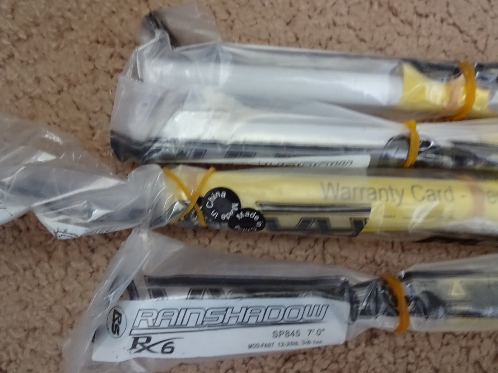 4 Rod Building Wrapping Rainshadow SP845 Graphite 1pc blanks White 2 | eBay