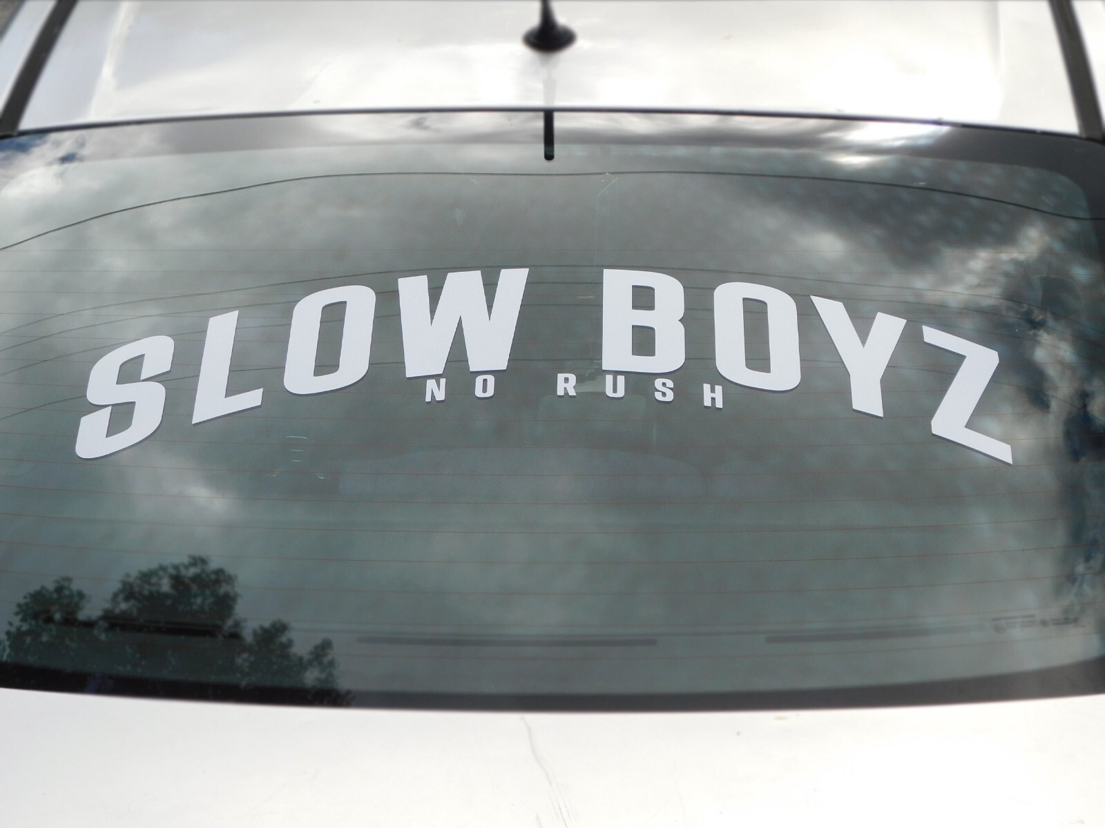 Slow Boyz V1 Window Decal Car Sticker Banner JDM Vinyl Graphic Kanji ...