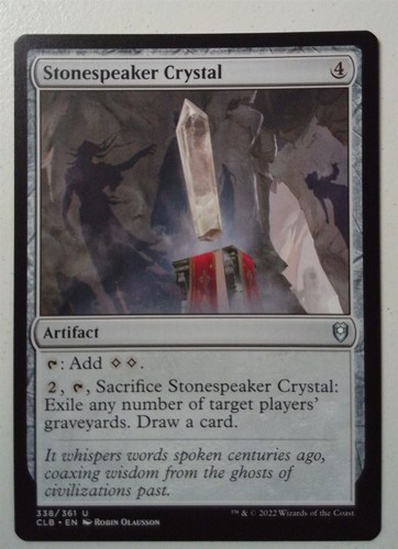 Stonespeaker Crystal *Uncommon* Magic MtG x1 CLB Baldur's Gate | eBay