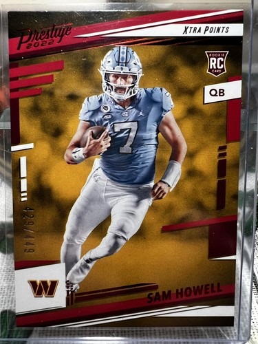 2022 NFL Prestige Sam Howell Xtra Points Red /449 Washington Commanders ...