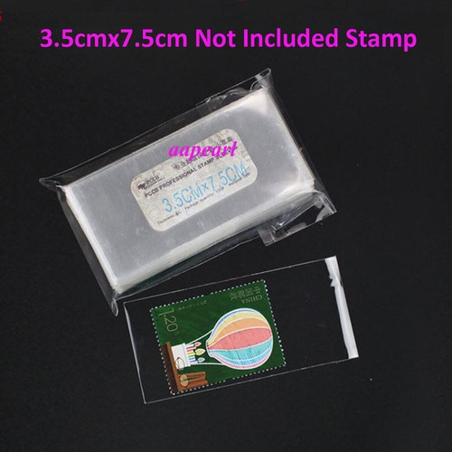 Wholesale 100 Pcs 3.5cmx7.5cm Stamp Sleeves Holders protect High ...