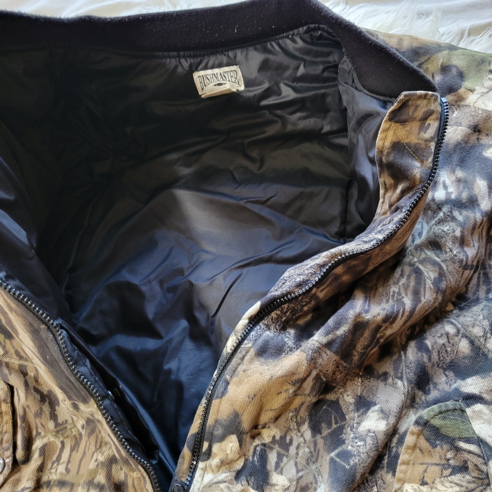 Bushmaster Hunting Breakup Camo Bomber Jacket Mens Size XXL Hunting ...