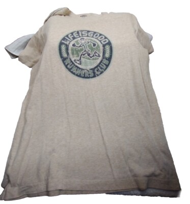 LIFE IS GOOD Runner’s Club T shirt New England Long May You Run Jogging ...